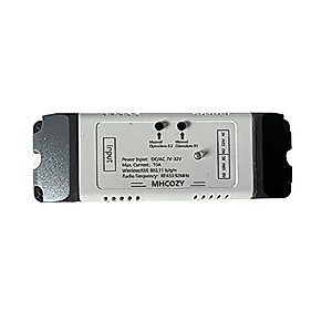 MHCOZY 2CH WiFi RF Wireless Switch Relay,Inching Self-Locking Interlock Mode,Ewelink App Remote for Access Control Smart Garage Door,Compatible with Alexa Goolge Home (5-32V)