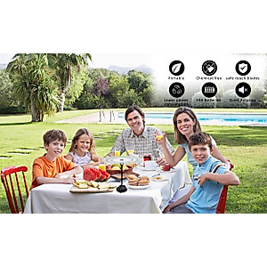 Vpeksopu Decorative Food Fans for Tables, Portable Fan for Restaurant meals, Party, Home, Barbeque…