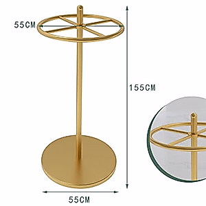 SLVUAFRN Floor-Standing Rotating Clothing Display Rack, Portable Retail Round Garment Rack Garment Rack, Hanging Apparels Shelf for Bedrooms Boutiques Commercial Gift Shop Laundry Room