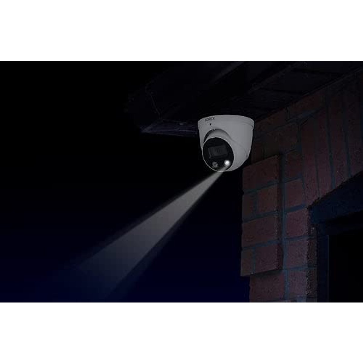 Lorex N4K3SD-168WD-2 Lorex Fusion 4K 16-Channel 3TB Wired NVR System with 8 E893DD Smart Deterrence Dome Security Cameras