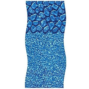 16 x 24 Foot Rectangle Beaded Pool Liner for Kayak Style Pools - Boulder Swirl - 20-Gauge