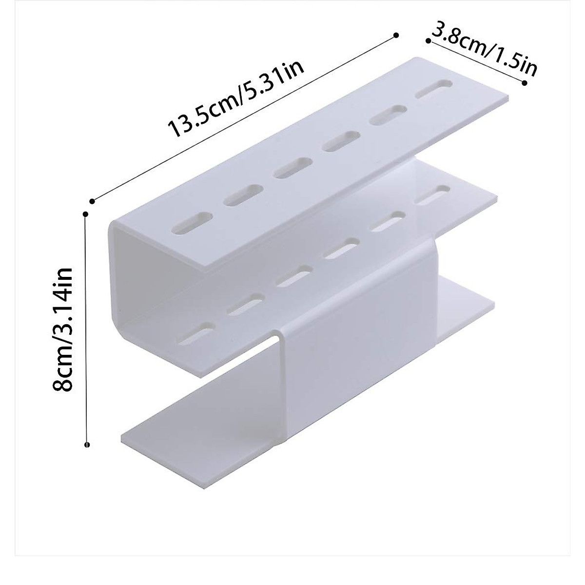 Tweezers Stand Holder, Tweezers Organizer Storage Rack Acrylic Plastic Holder for Tweezers Scraper Shears Tools Ideal Make Up Accessories Tweezer Holder (White)