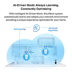 TP-Link AX6600 Deco Tri-Band WiFi 6 Mesh System(Deco X90) - Covers up to 6000 Sq.Ft, Replaces Routers and Extenders, AI-Driven and Smart Antennas, 2-Pack