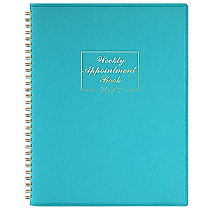 Weekly Appointment Book 2023 - Daily Hourly Planner 2023, January 2023- December 2023, 8.4" x 10.6", 15-Minute Interval, Flexible Soft Cover, Twin-Wire Binding, Perfect for Your Life