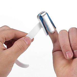 Finger Splint, Injury Pain Bending Deformation Correction Aluminium Finger Hand Splint for Trigger Mallet Broken Arthritis Fingers Protector(L)