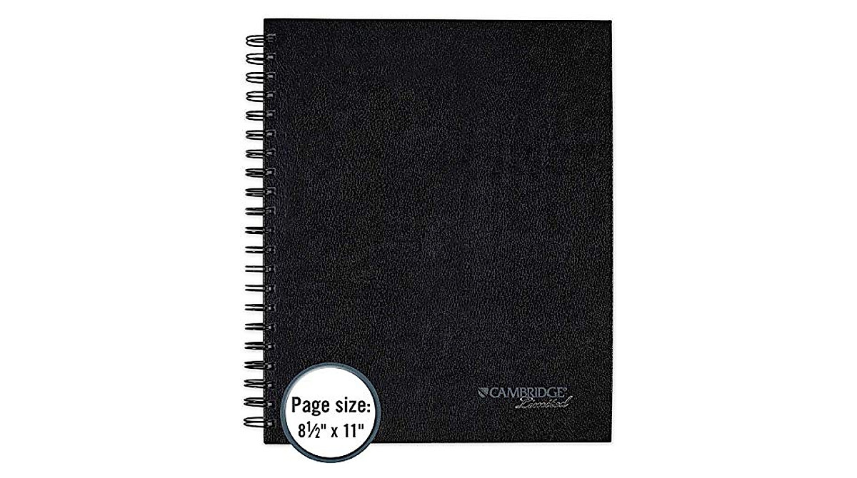 Cambridge Business Notebook with Durable Hardcover & Perforated Pages