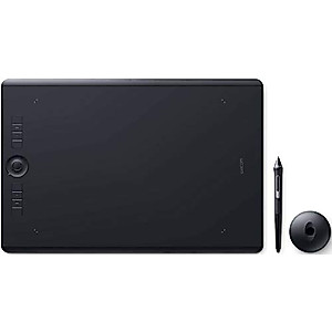 Wacom PTH860 Intuos Pro Creative Pen Tablet (Large) Bundle with Memory Card, Lens Cleaning Wipes (100-Pack), and Ballpoint Pen (White) (4 Items)