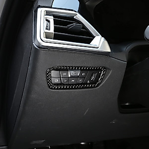 for Toyota GR Supra A90 2019-2022 Real Carbon Fiber?Soft Carbon Fiber?Car Headlight Switch Button Cover Sticker Car Accessories