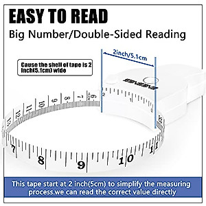 3PCS Tape Measure Body Measuring Tape 60inch (150cm), Retractable Measuring Tape for Body Measurement & Weight Loss, Accurate Body Tape Measure for Fitness, Tailor, Sewing, Handcrafts, Clothes