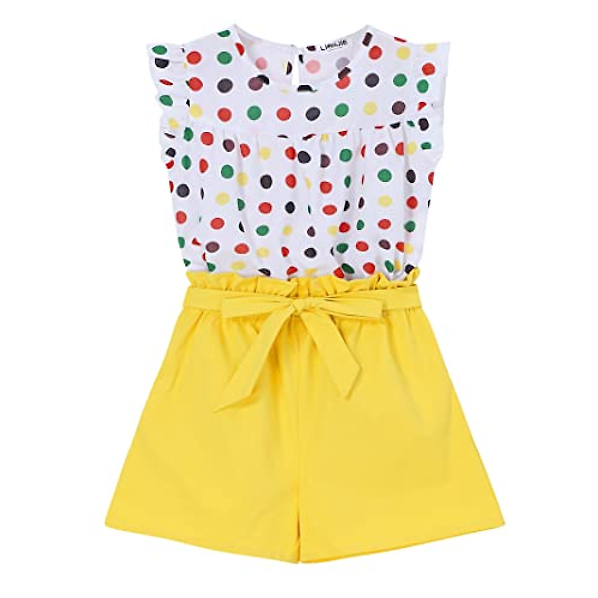 LIONJIE Kids Girls Summer 2 Piece Outfits Clothes T-Shirt Tops and Shorts Pants Sets