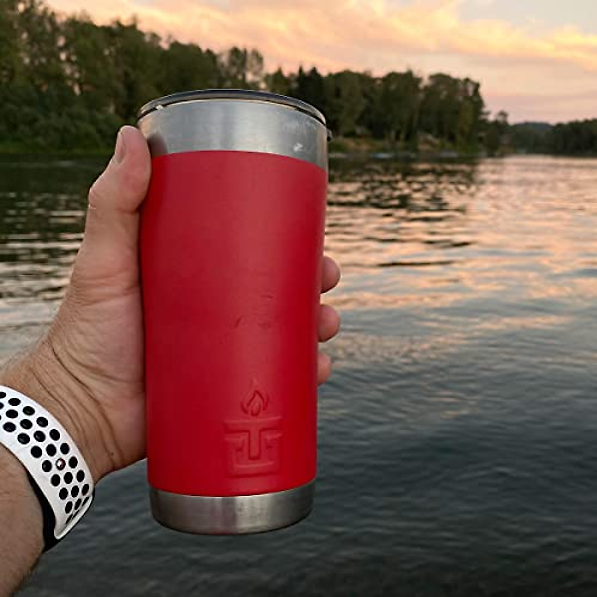 Tempercraft 20 oz Vacuum Insulated Tumbler w/Lid and Laser Engraved Customization Options - Stainless Steel, Double-Walled Travel Mug (Aqua - Blank)