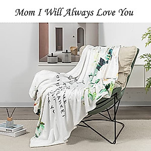 Gifts for Mom, Mother's Day Blanket Gifts for Mom, Mom Birthday Gifts from Daughter or Son, Snuggly Soft Cozy Mothers Day Blanket 60" x 50"