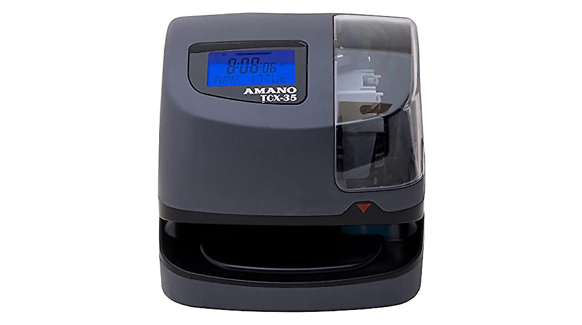 AMANO TCX-35 Time Clock & Date Stamp for Work Hours