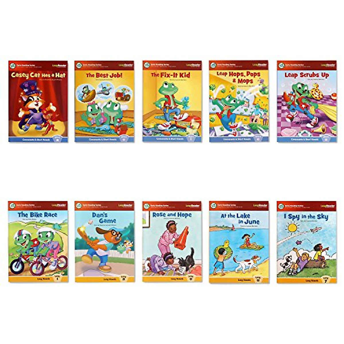 LeapFrog LeapReader System Learn-to-Read 10 Book Mega Pack, Pink