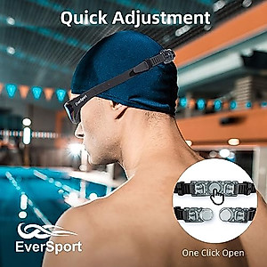 EverSport Goggles Swimming Adult 2 Pack, Anti Fog Swim Goggles for Women Men Youth Pool Water Goggles No Leak UV Protection