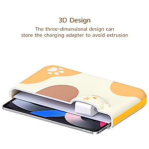 GeekShare Cute Cat 11 Inch Tablet Sleeve Case Compatible with iPad Pro(2021/2020/2018) Shockproof Case Compatible with iPad Air4/3 iPad 2020/2019 Carrying Storage Sleeve Bag with Hand Strap