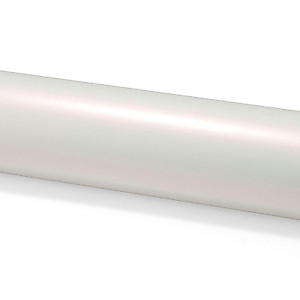 2pcs 4"x8" (10cmx20cm) Sample White to Red Matte Pearl White Vinyl Wrap Sticker Car Auto Vehicle Motorcycle Decal Sheet with Air Release Bubble Free Self Adhesive Peel and Stick