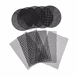 HANABASS 10pcs Bottom Mat Screens Cushion Pads Drainage Hole Anti Pad Cushions Breathable Loss Gaskets Flowerpot Shop Gasket DIY Square Mesh Bonsai Flower Garden Pot Plant Screen Net Mats