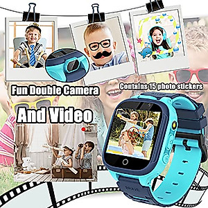 PTHTECHUS Smart Watch Toys for Kids - Boys Girls Smartwatch with 14 Games Music MP3 Player HD Selfie Camera Flashlight Calculator Calendar Alarm Timer 12/24 Hours for 4-12 Years Old Students
