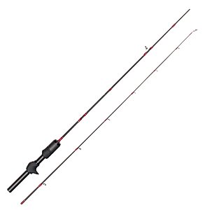 Rosewood DarkLight Short Carbon Handle Ultra Light Spinning Fishing Rod UL Casting Rod Ultralight Portable Rods for Streamer Fishing (1.55m Casting Rod)