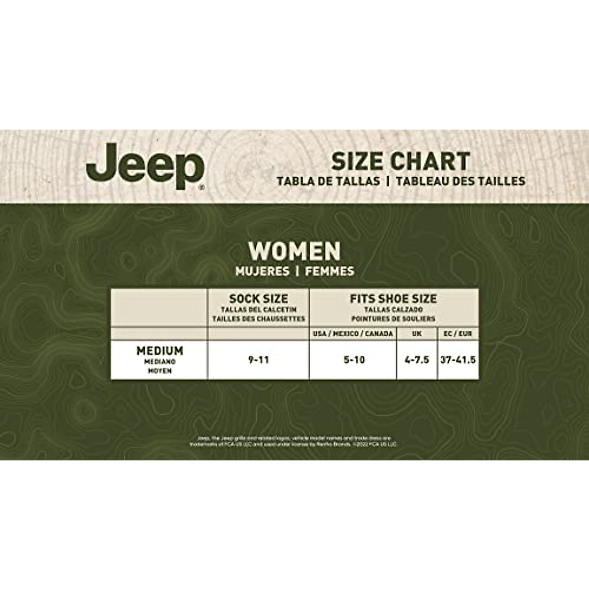 Jeep Wool Blend Trail Crew Socks-2 Pair Pack-Breathable Cushioned Comfort, Gray, Women's Shoe Size 5-10