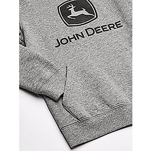 John Deere Boys' Fleece Pullover Hoodie, Grey, 3T