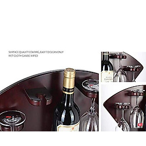 SEYFI Wine Racks,Wine Glass Rack, European Freestanding Tabletop with Storage Drawers Wine Holder for Bar Wine Cellar Basement Cabinet Pantry Kitchen Decoration