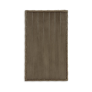 Signature Design by Ashley Sandy Bloom Casual Outdoor Resin Wicker Rectangular Coffee Table, Light Brown