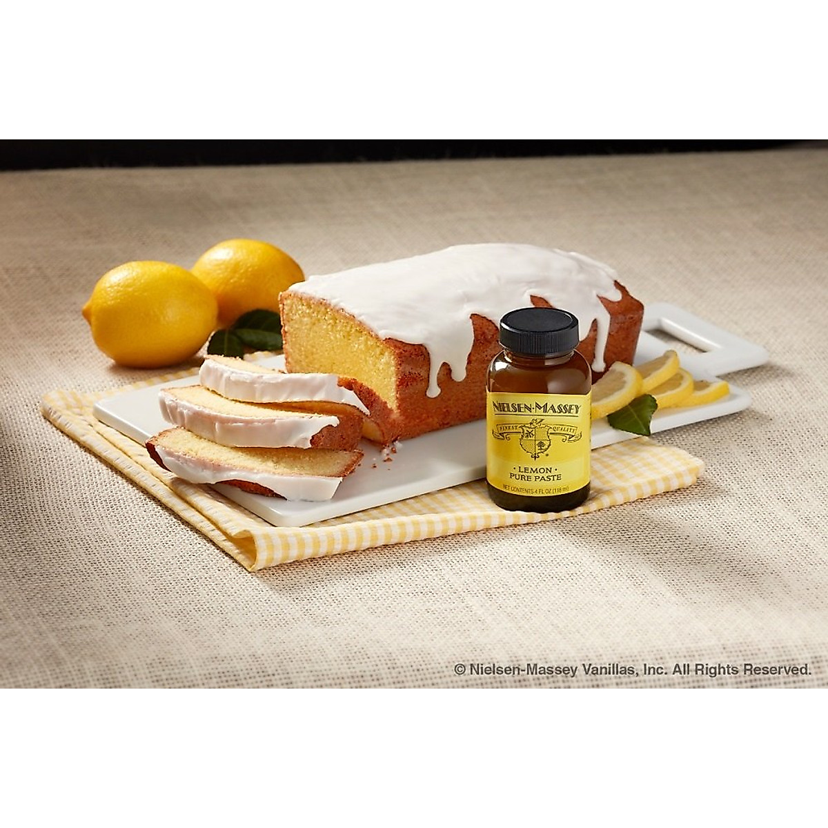 Nielsen-Massey Pure Lemon Paste for Baking and Cooking, 4 Ounce Jar
