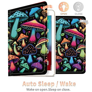 Dream Mushroom Case for Samsung Galaxy Tab A8 10.5 Inch 2022, Shockproof PU Leather Folding Stand Slim Case with Auto Sleep/Wake for Galaxy Tab A8 2022 Model SM-X200/X205/X207