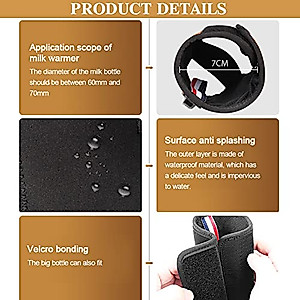 Kakalote 10V Car Baby Bottle Warmer,Portable Travel Milk Bottle Constant Temperature Feeding Bottle,USB Baby Bottle Warmer for Travel Camping(Size:4.9x3.1inch)