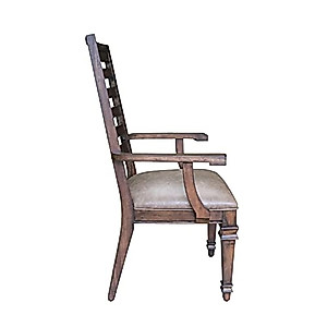 Coaster Furniture Delphine Ladder Back (Set of 2) Arm Chair Brown Vintage Dark Pine 192743