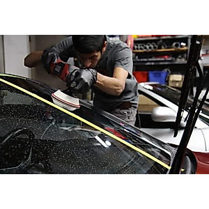 CARPRO Glass Polishing Pad - Polish Glass Scratches Etching, Correct and Clean Damaged Windshield & Window Glass - 5" (1 Pack)