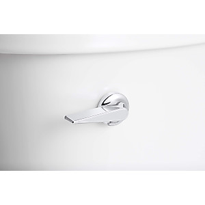 KOHLER Kingston™ Comfort Height® two-piece Elongated 1.28 gpf Toilet with Left-hand Trip Lever and Antimicrobial Finish