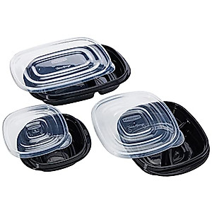 Rubbermaid TakeAlongs Food Storage Containers with Divided Base, 30 Piece Set