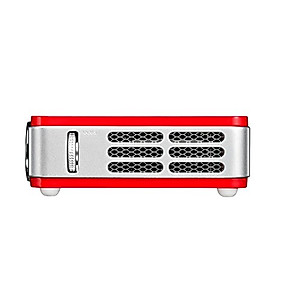 Vivitek Qumi Q5 500 Lumen WXGA HD 720p HDMI 3D-Ready Pocket DLP Projector with 4GB Memory (Red)