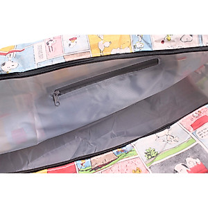 White Dog Foldable Easy-to-carry Travel Bag for airplanes with adjustable strap - Random Color