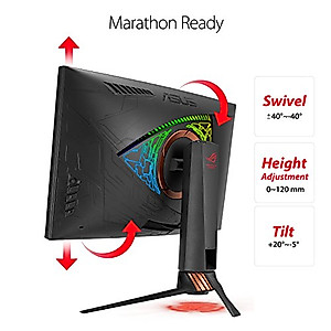 ASUS ROG Swift PG27VQ 27” 1440p 1ms 165Hz DP HDMI G-SYNC Aura Sync Curved Gaming Monitor with Eye Care (Renewed)