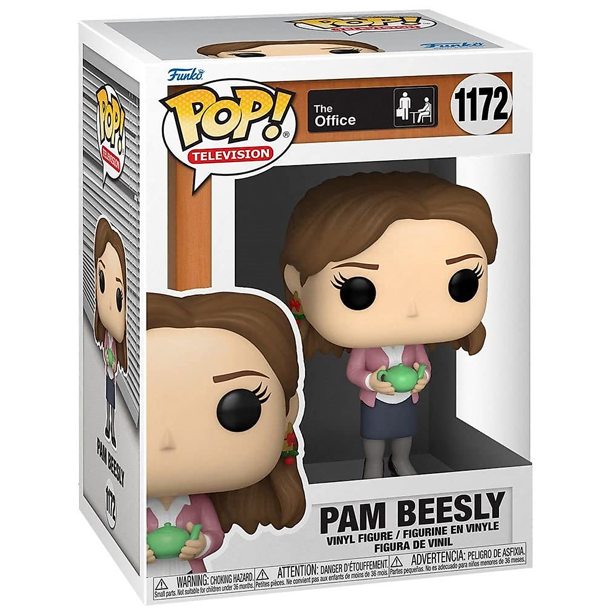 POP The Office - Pam Beesly with Teapot Funko Vinyl Figure (Bundled with Compatible Box Protector Case)