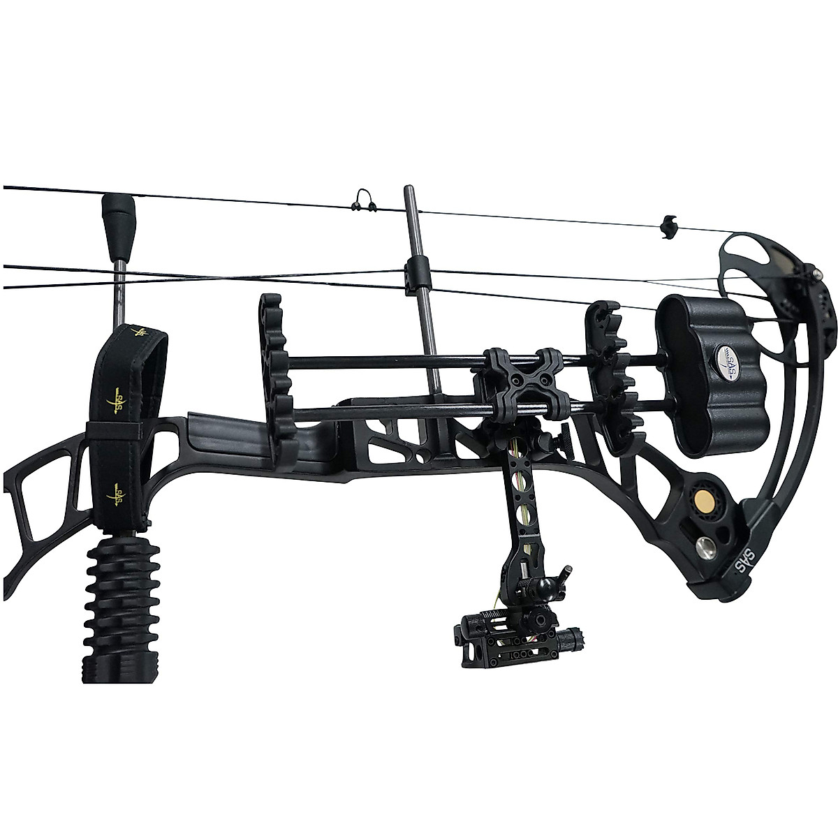 Southland Archery Supply Hunting Crossbow Light Weight Steel Body 4-Arrow Quick Release Quiver - Black