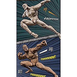 1/12 Scale Male Action Figure,6inch Flexible Muscular Strong Male Action Figure Body Doll Collection (White Skin)