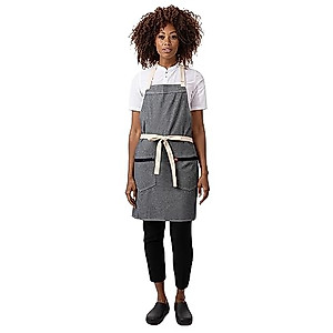 Chef Works Unisex Ridgewood Denim Apron, Stone Blu, One Size