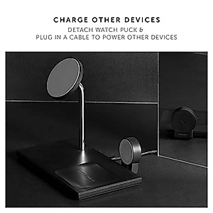 Native Union Snap 3-in-1 Magnetic Wireless Charger – For iPhone 14, 13, 12, AirPods Pro 2 & Apple Watch Ultra – Detachable Watch Puck with Extra USB-C Port – Adjustable Angle & Discreet LED Indicators