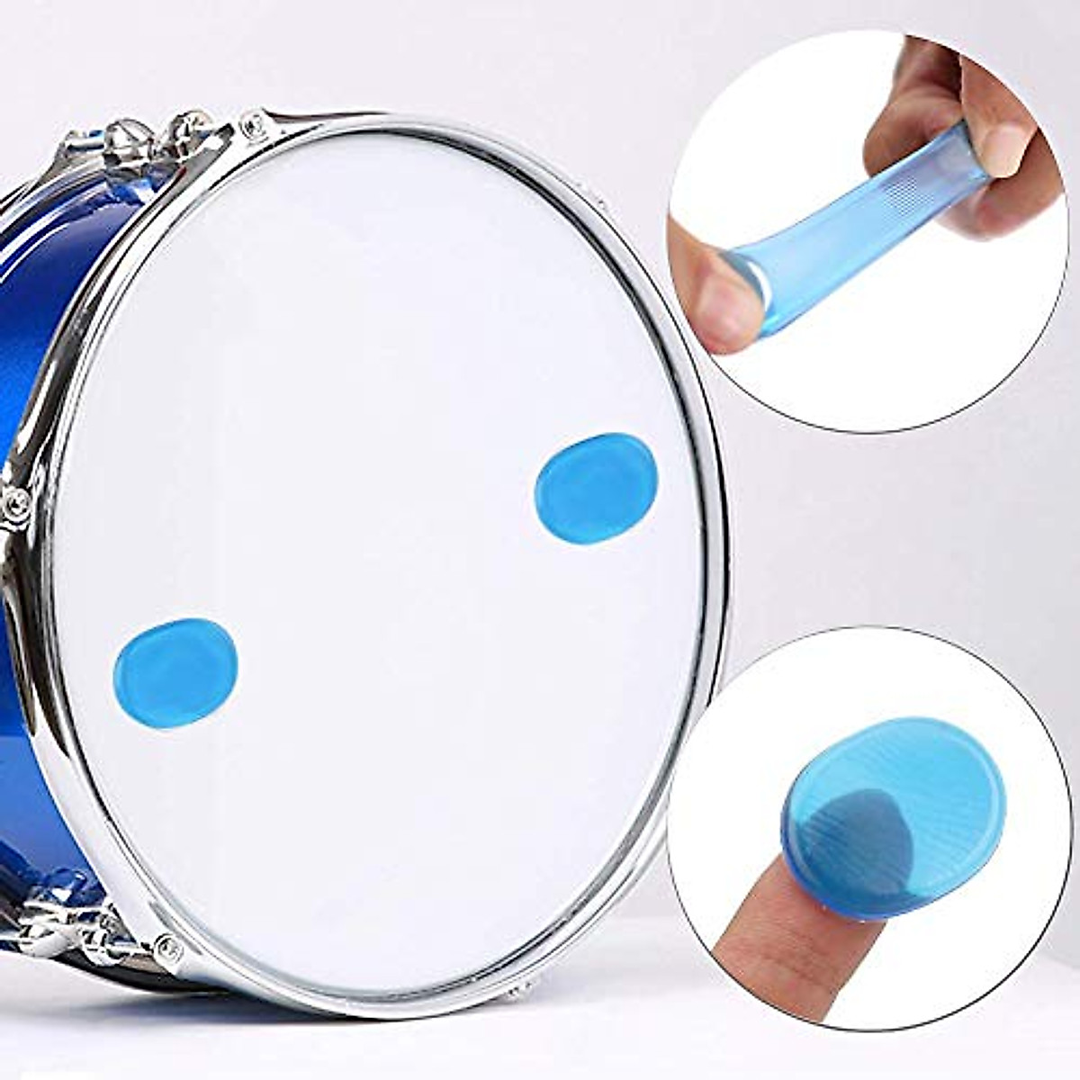 12Pcs Silicone Drum Dampeners Gel Pads,Drum Damper for Drums Tone Control