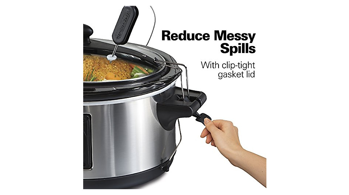 Hamilton Beach 6 Quart Programmable Slow Cooker with Temperature Probe
