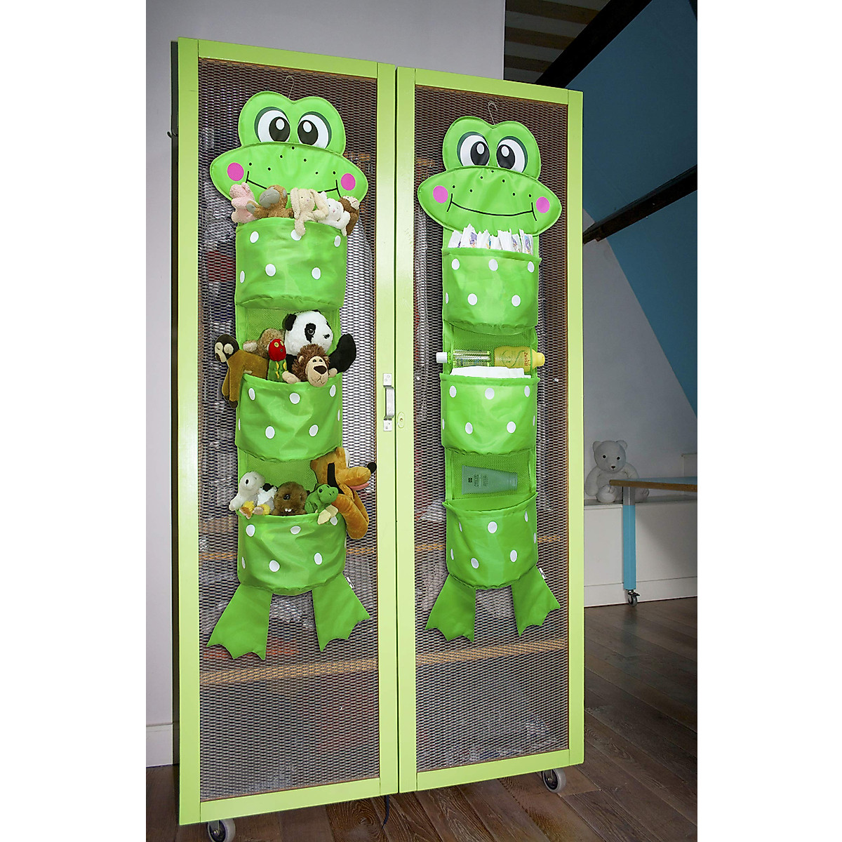 Bennet & Bradley Hanging Toy Storage | Kids Hanging Toy Storage |Closet Organizer for Baby Clothes, Stuffed Animal Storage 100% Guarantee | Includes Bonus & Luxury Gift Box