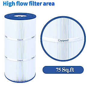 Cryspool Pool Filter Compatible with CX760RE, C751, Clearwater II 75, Pro Clean 75, PA76, C-8411, FC-1255, 75 sq.ft, 1 Pack
