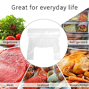 Muranana 12" x 16" Food Storage Bags Plastic Produce Bag, Grocery Clear Bag for Fruits, Vegetable, Bread, Plastic Bags, Food Storage Clear Bags, 350 Bags (1 Roll)