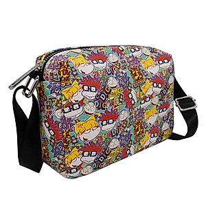 Nickelodeon Bag, Crossbody, Rugrats Characters and Quotes, Vegan Leather