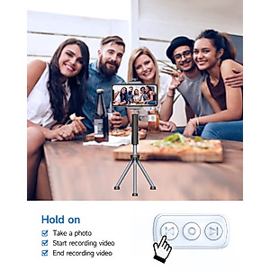 TIK Tok Bluetooth Remote Control, Tiktok Wireless Scrolling Control Page Turner Rechargeable with Ring Design and Charging Case Compatible with iOS/Android